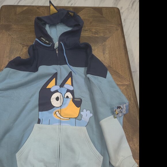 Hot Topic | Tops | Hot Topic Bluey Dog Ear Sweatshirt Size X New Oversized | Poshmark